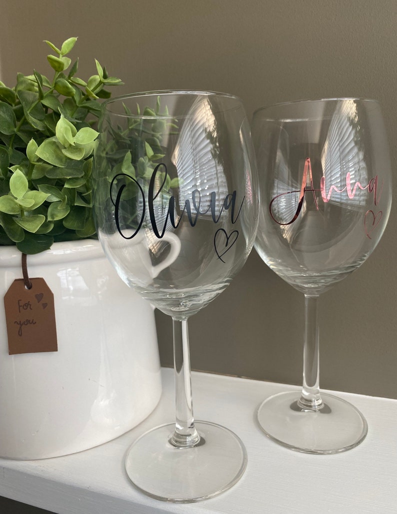Personalised Wine Glasses - Etsy UK