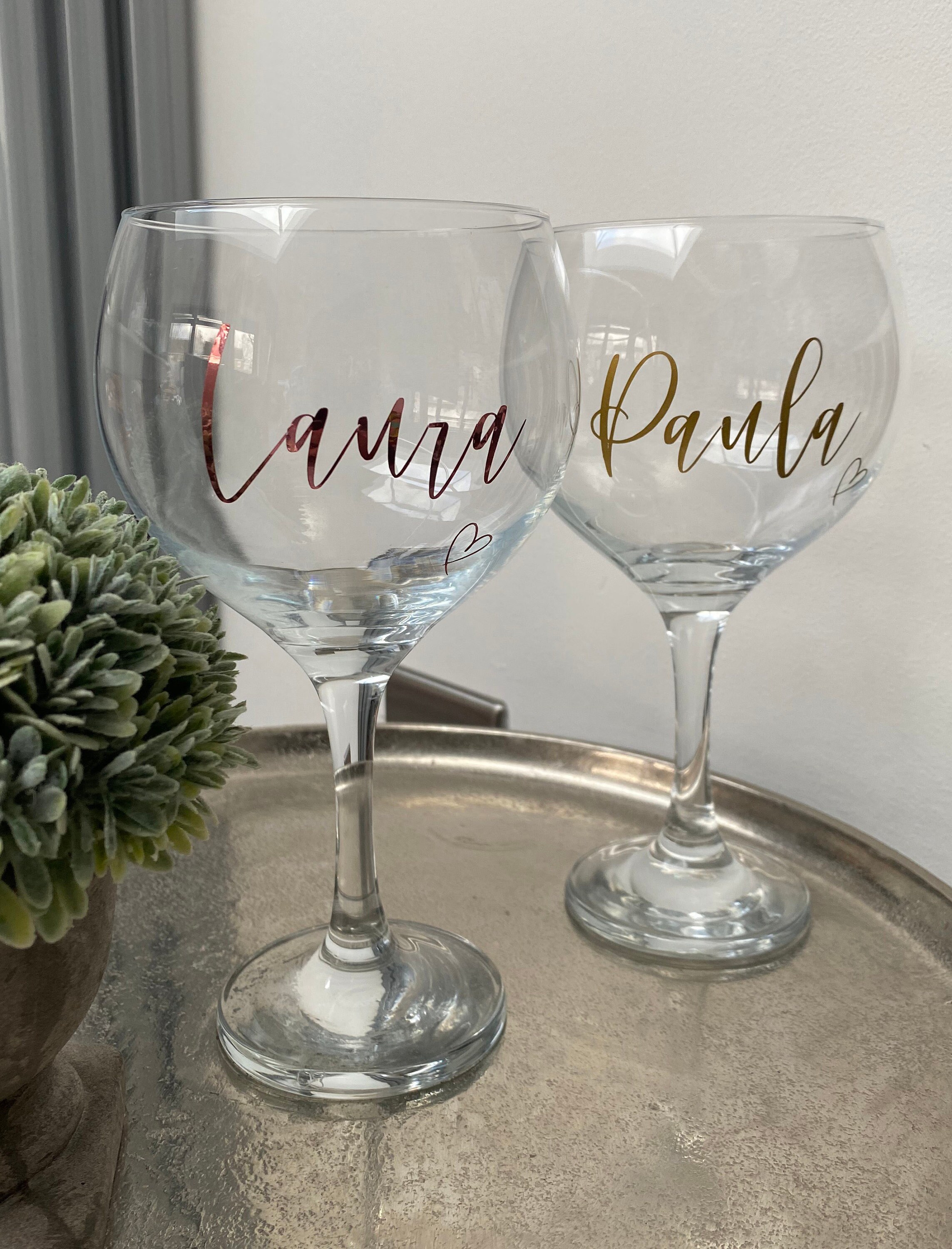 Personalised Gin Glass - Etsy UK
