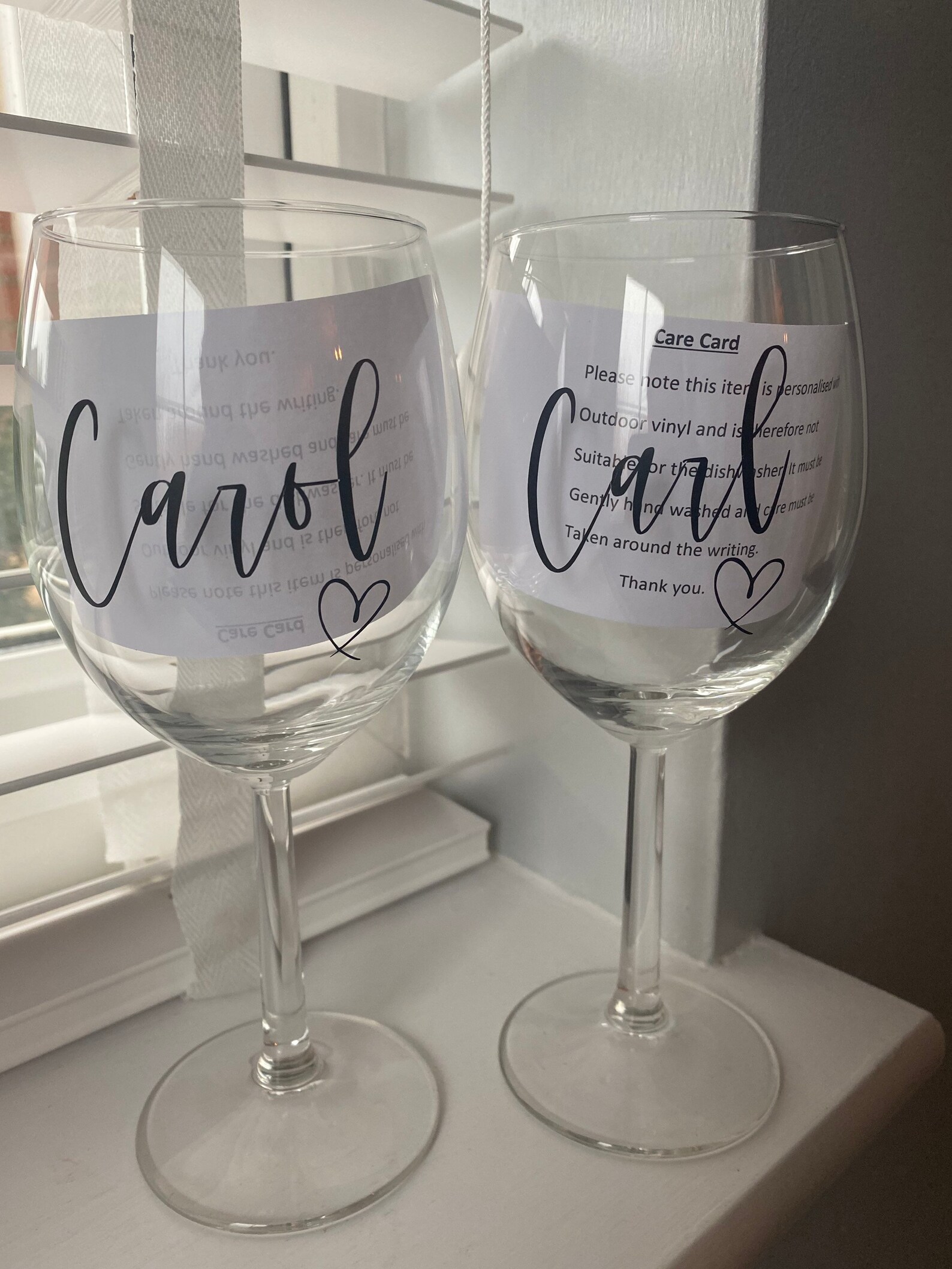Personalised Wine Glasses - Etsy UK