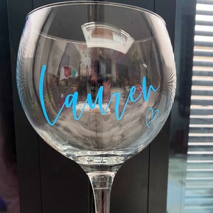 Personalised Gin Glass - Etsy UK