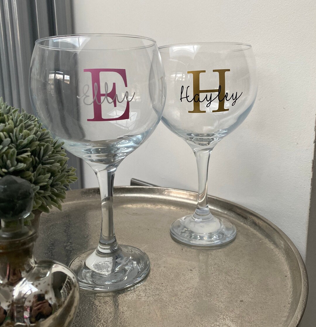 Personalised Gin Glass - Etsy UK