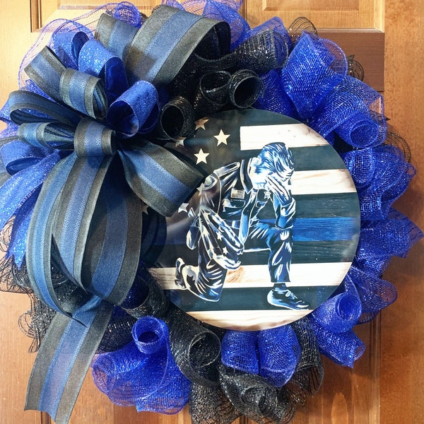 Police Wreath - Etsy