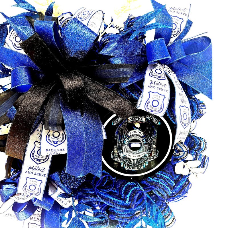 Police Wreath - Etsy