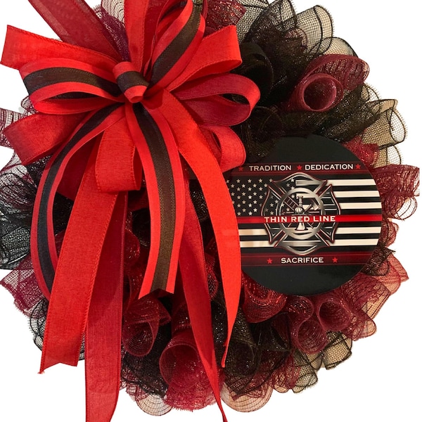 Firefighter Wreath - Etsy