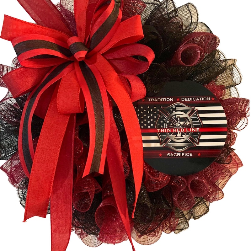 Firefighter Wreath - Etsy
