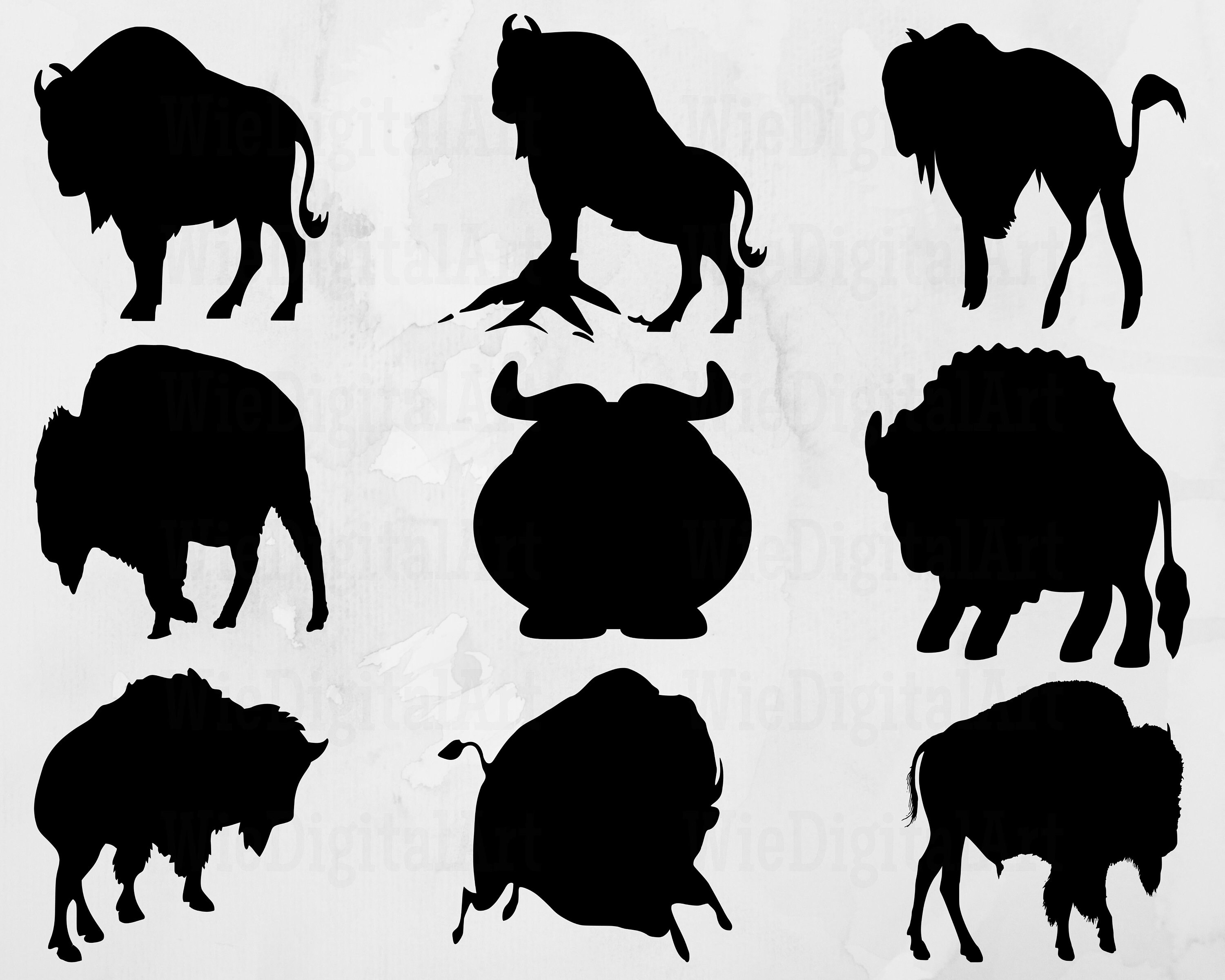 Bison Svg Bison Silhouette Bison Svg Bundle Bison Svg - Etsy Canada