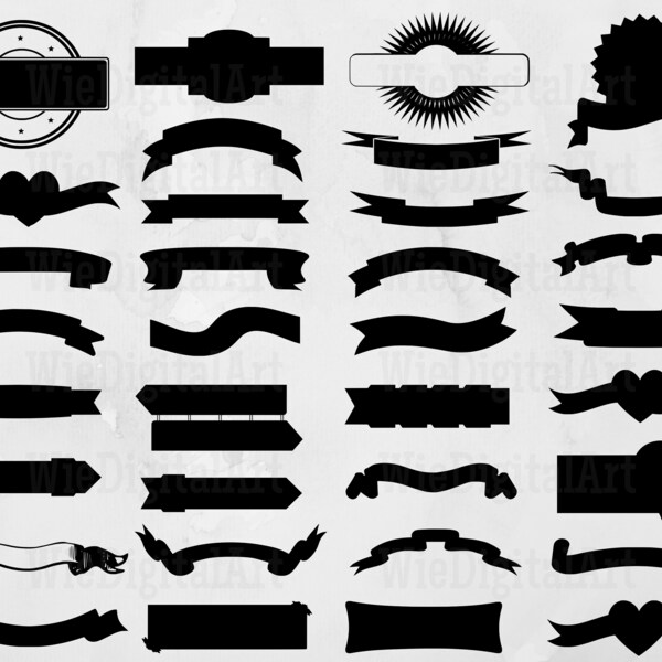 Banner Silhouette - Etsy