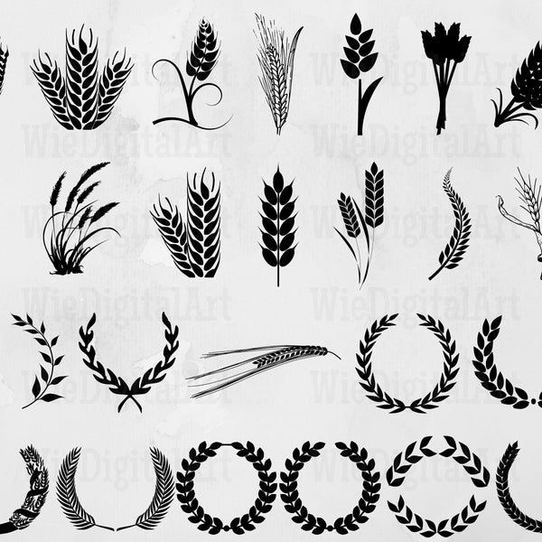Wheat Wreath Svg - Etsy