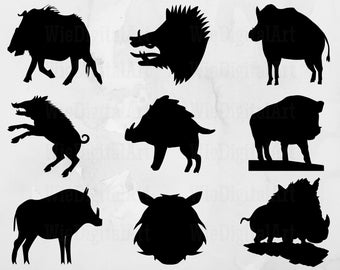 Boar Hog Pig Scope SVG DXF and EPS Vinyl Cut Files for Cameo - Etsy