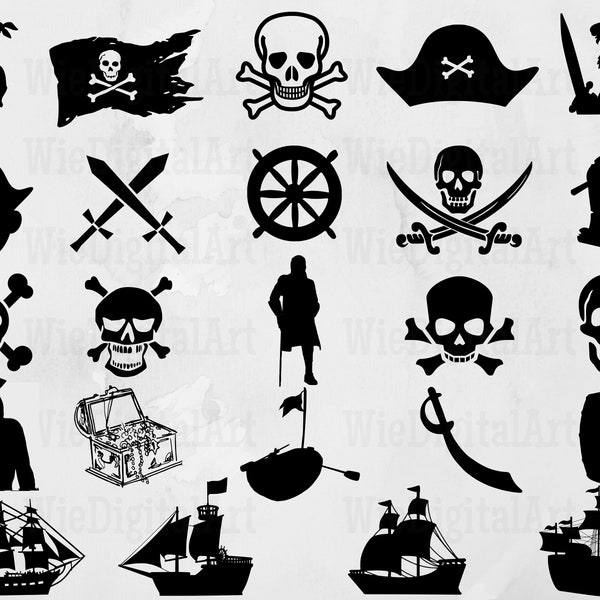 Pirate Silhouette - Etsy