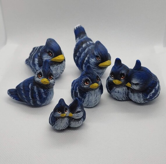 Vintage Blue Jay Ceramic Figurine Blue Jay Figurine Vintage | Etsy