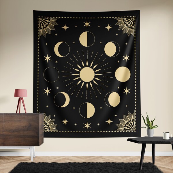 Moon Phase Tapestry - Etsy