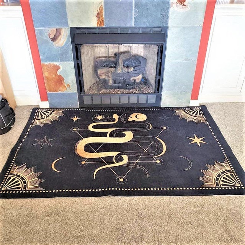 Celestial Tarot Area Rug 6 the Lovers & Zodiac Gemini - Etsy