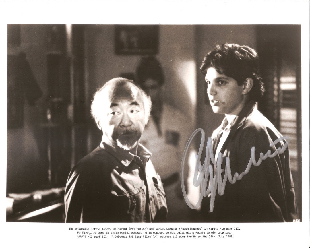 Ralph Macchio Karate Kid III Signed Autograph Press Photo - Etsy