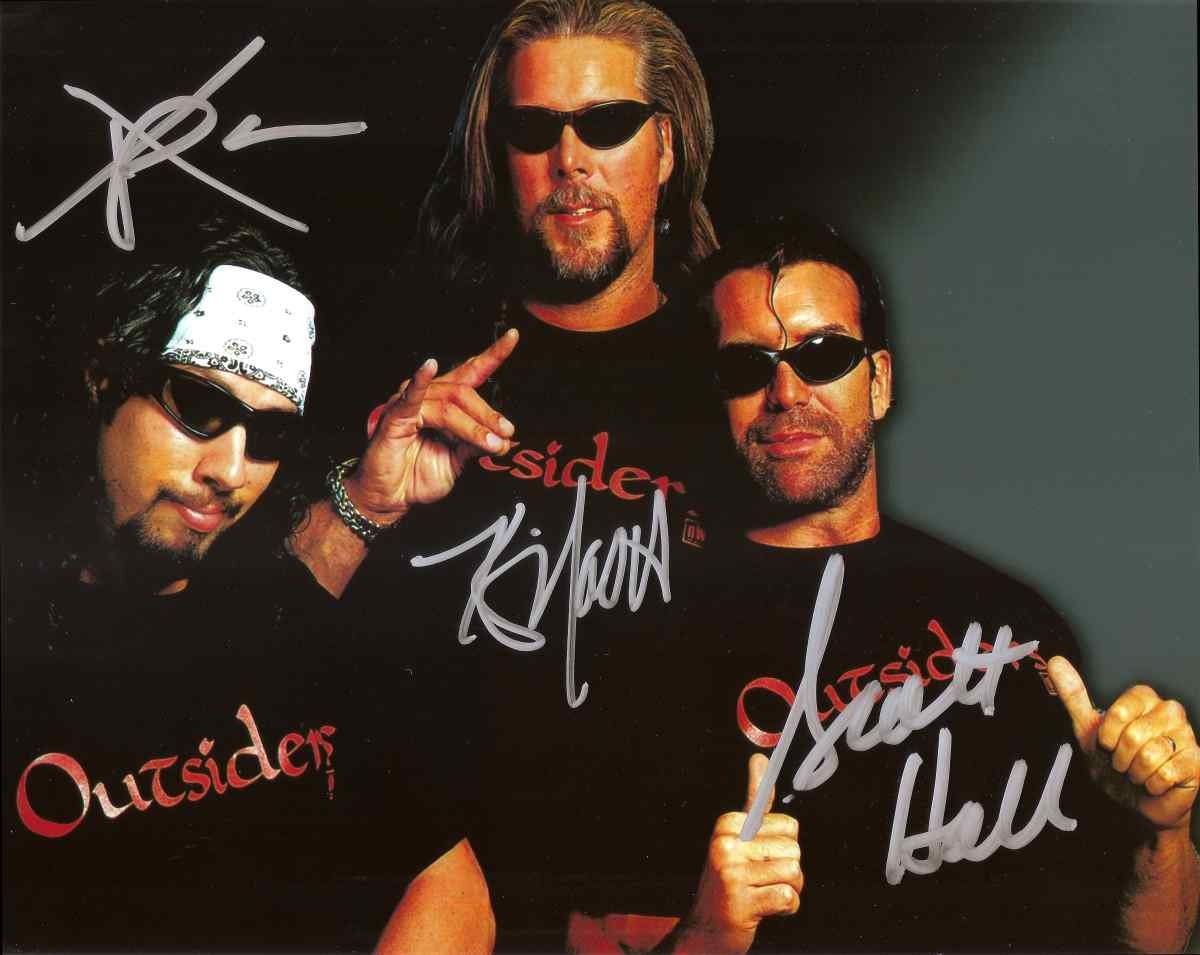 Outsiders X-pac Kevin Nash Scott Hall Signed Autograph Photo REPRINT ...