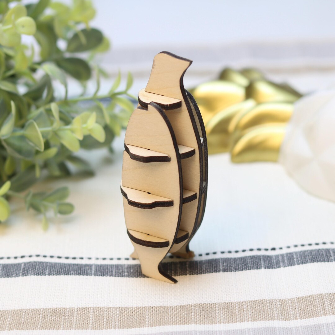 3D Wooden Penguin Puzzle - Interlocking Wood Animal Toy - Unique ...