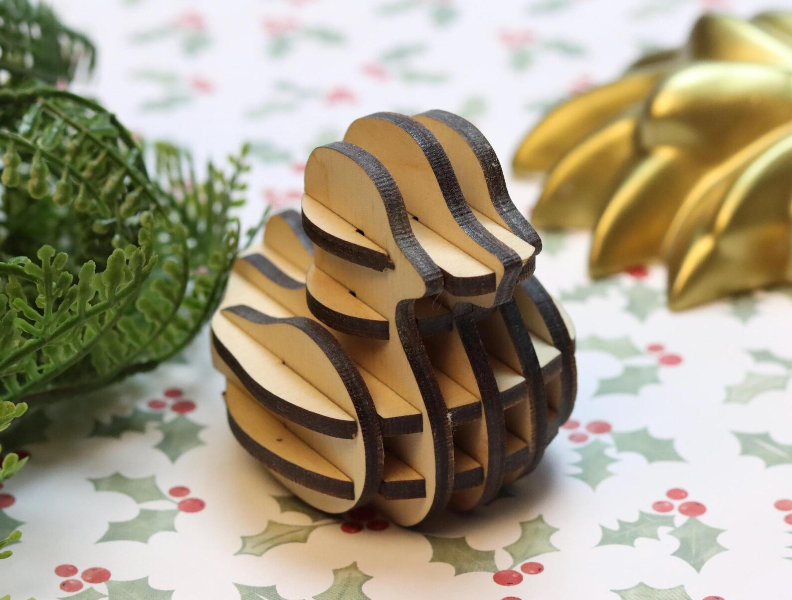 3D Wooden Duck Puzzle - Interlocking Wood Animal Toy - Unique Handmade ...