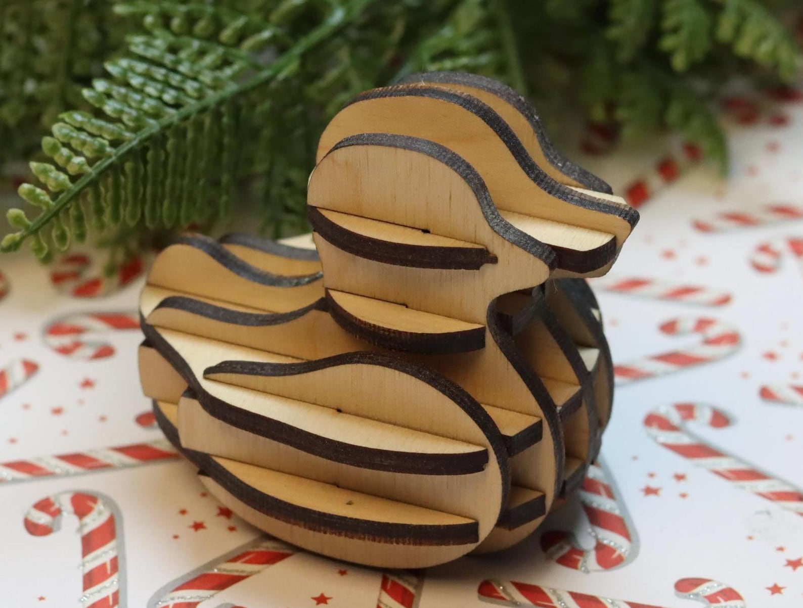 3D Wooden Duck Puzzle - Interlocking Wood Animal Toy - Unique Handmade ...