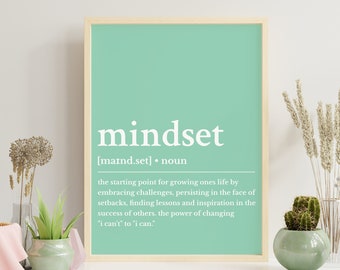 Positive Mindset Poster - Etsy
