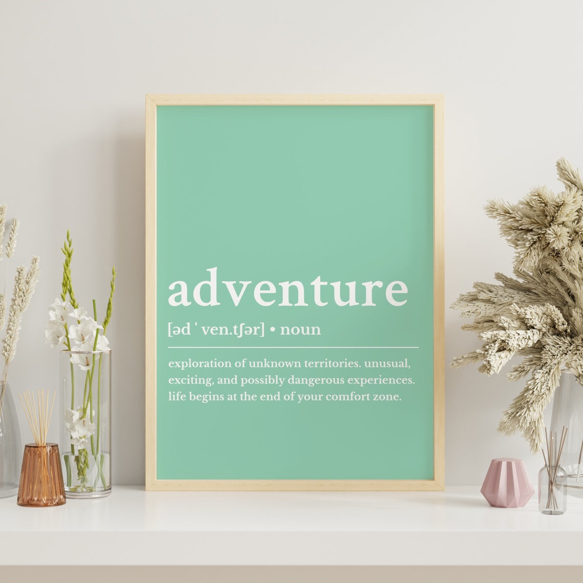 Adventure Definition Print Colorful Definition Word Poster - Etsy