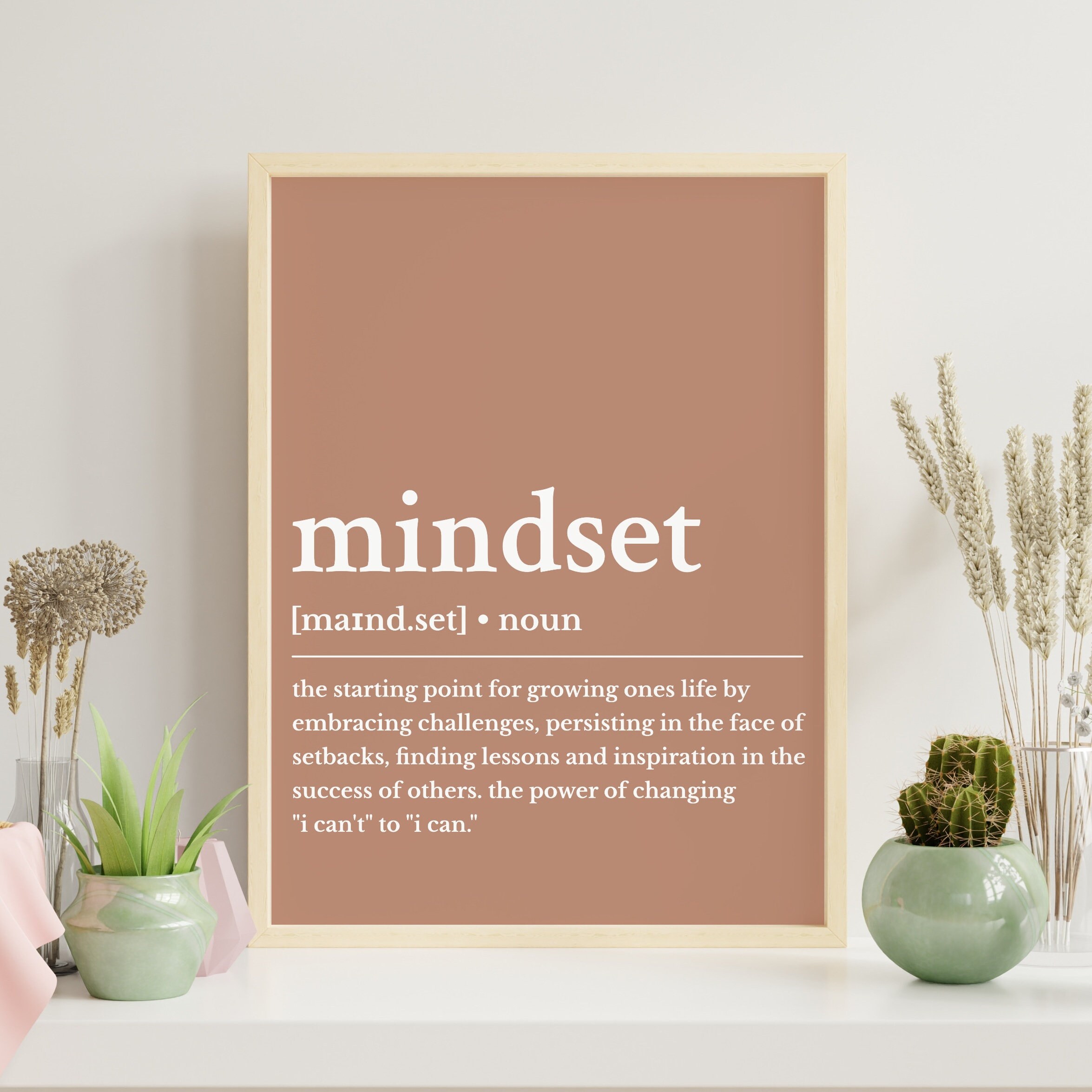 Mindset Definition Print Mindset Motivation Poster - Etsy