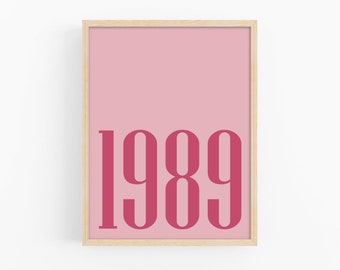 Custom Birth Year Poster - Etsy