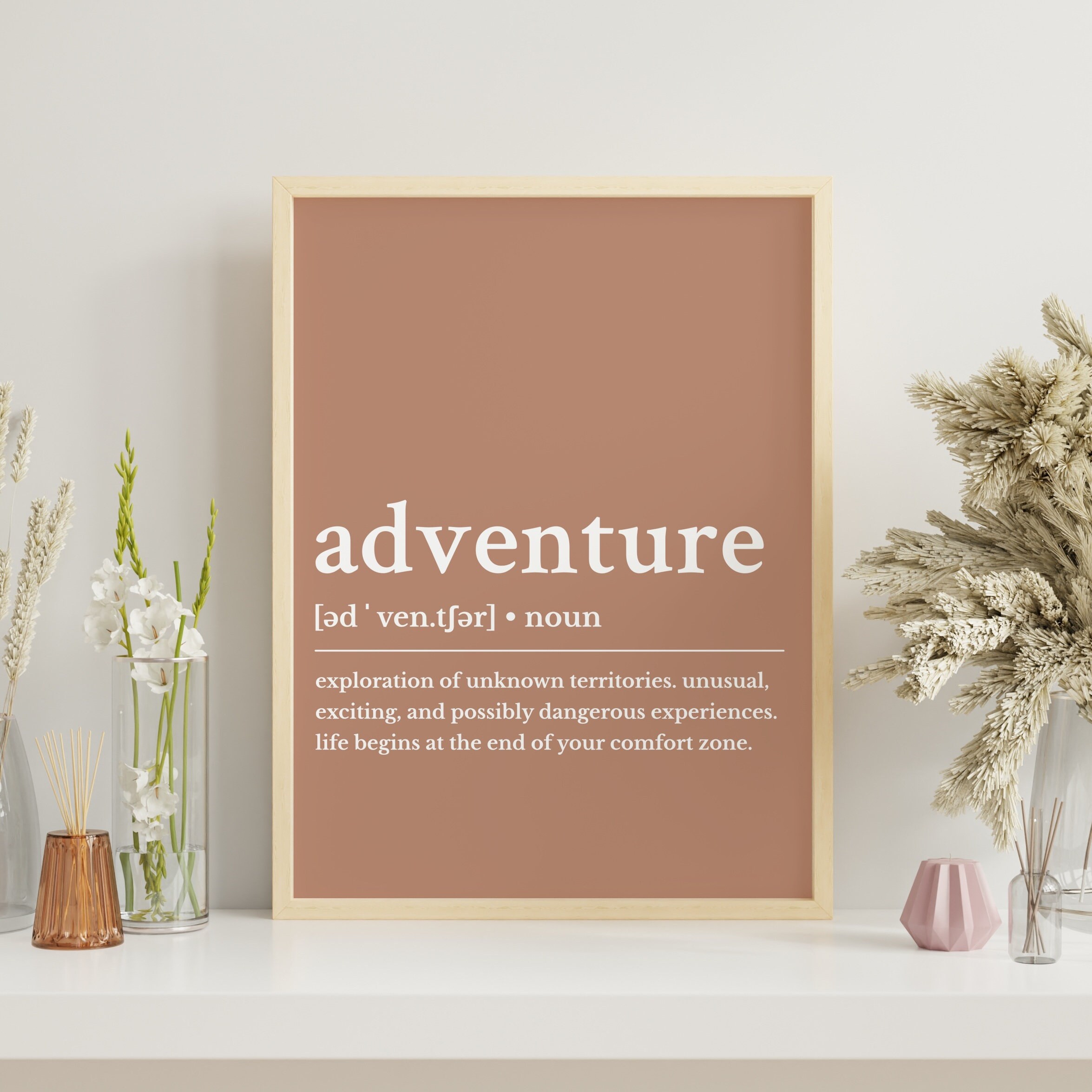Adventure Definition Print, Colorful Definition Word Poster, Dictionary ...