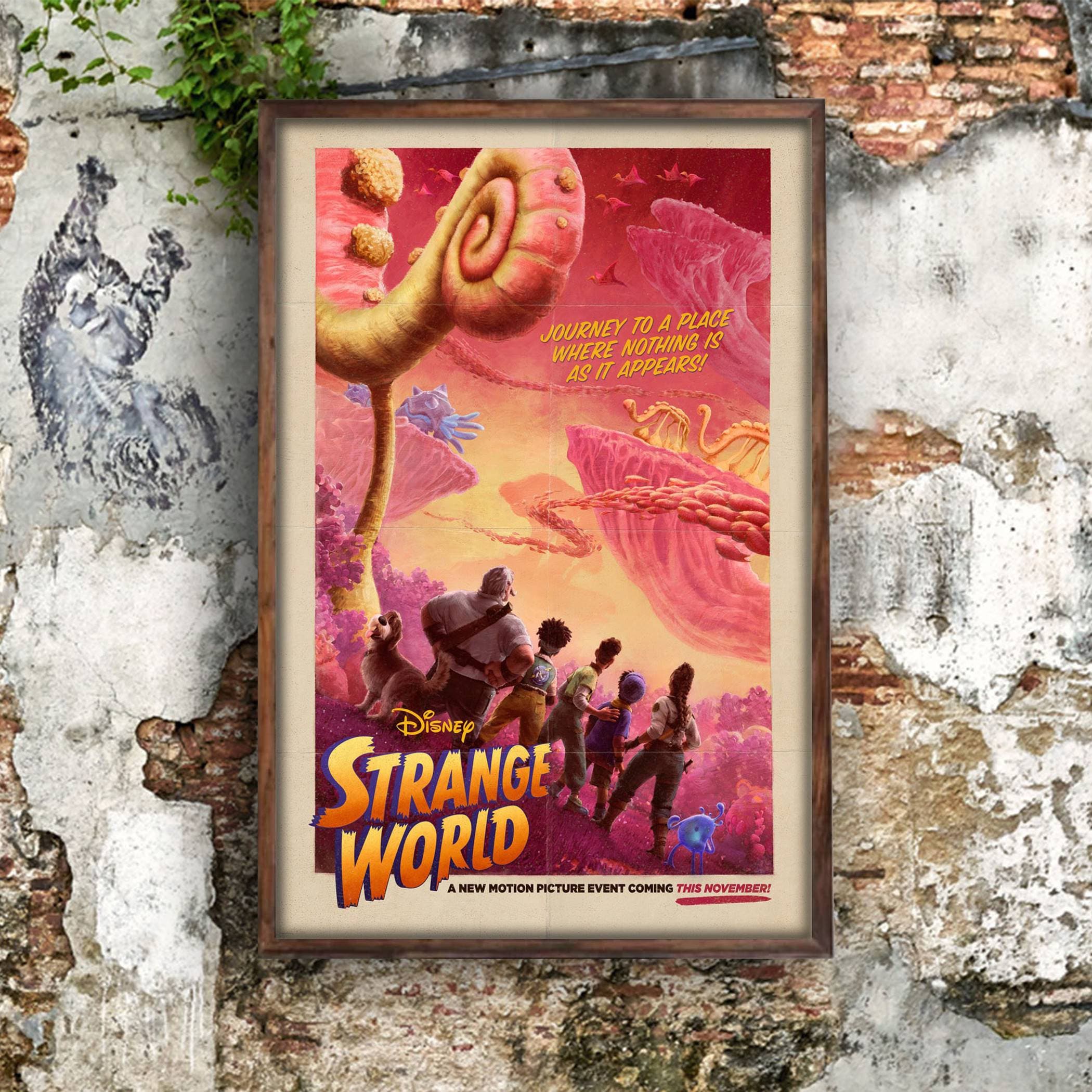 Strange World 2023 Movie Posters, Jake Gyllenhaal, Disney Wall Decor ...