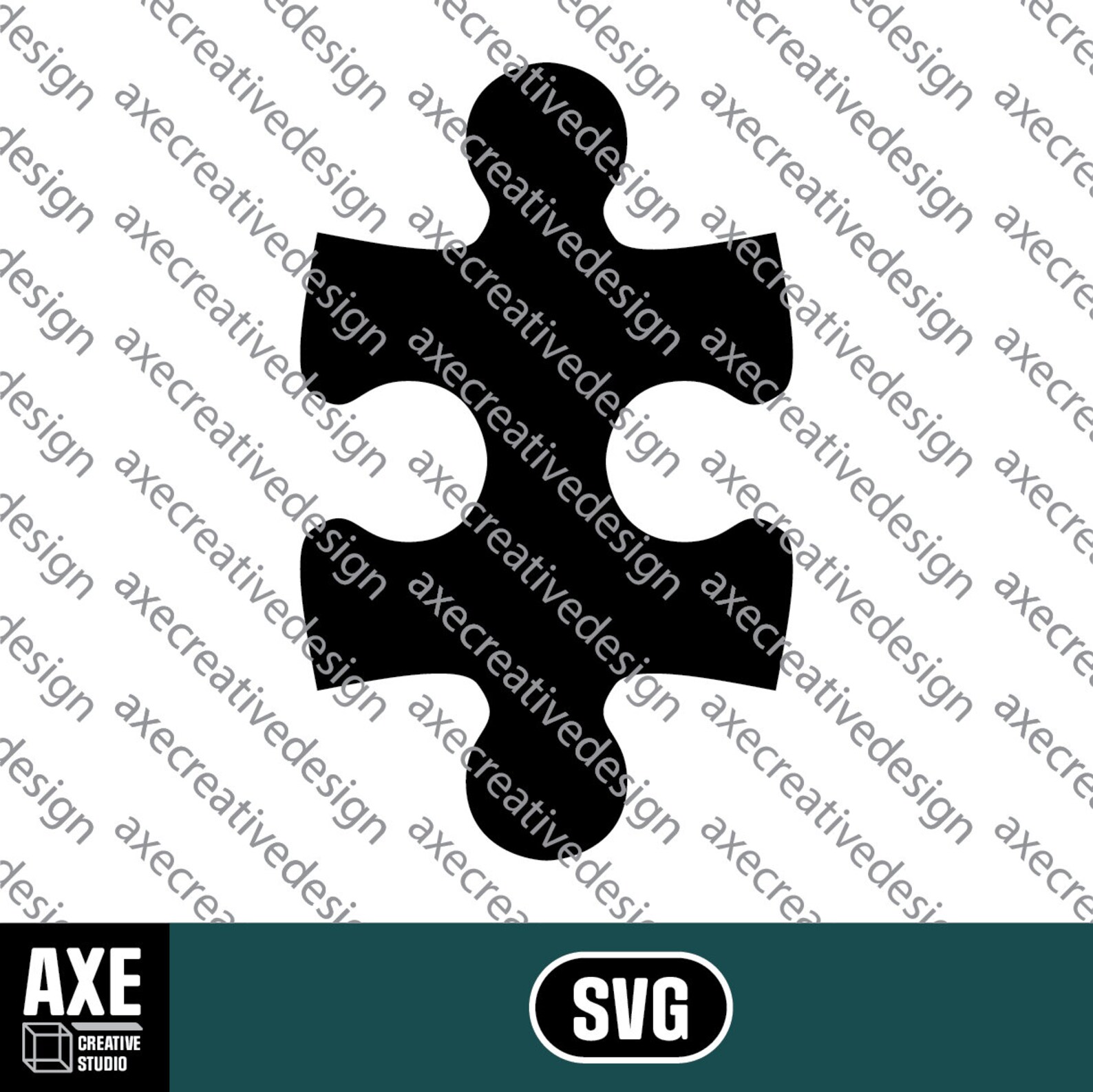 Puzzle Piece Interlocking Digital SVG Vector File Cutting Cricut Decal ...