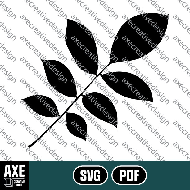 Walnut Tree Leaf | Digital SVG Vector File | Cutting Cricut Decal ...