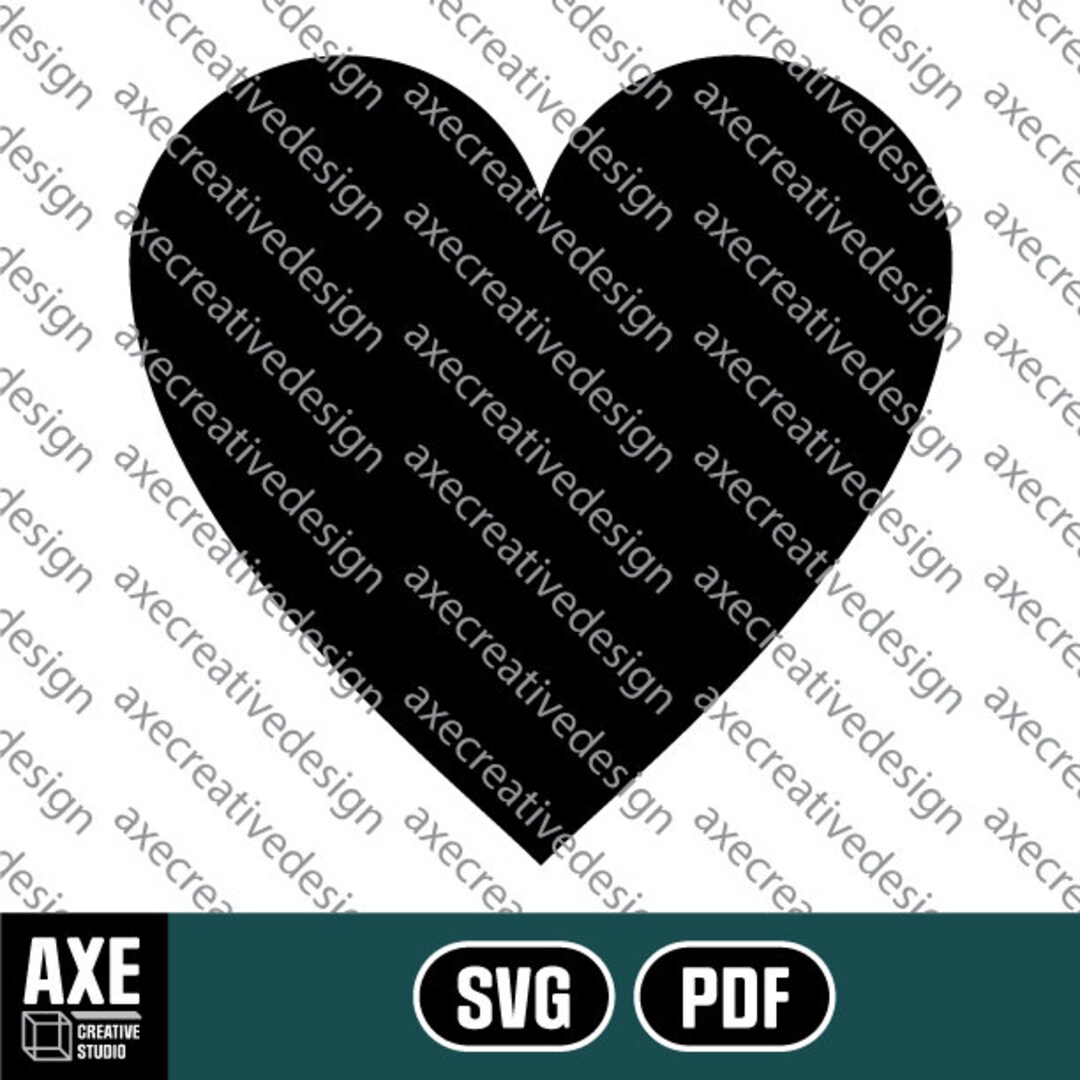 Heart Shape | Digital SVG Vector File | Cutting Cricut Decal | Love ...