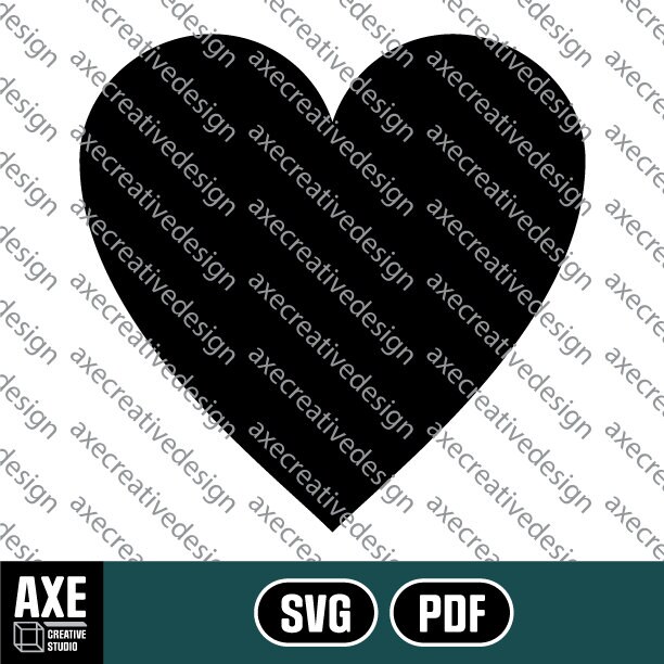 Heart Shape | Digital SVG Vector File | Cutting Cricut Decal | Love ...