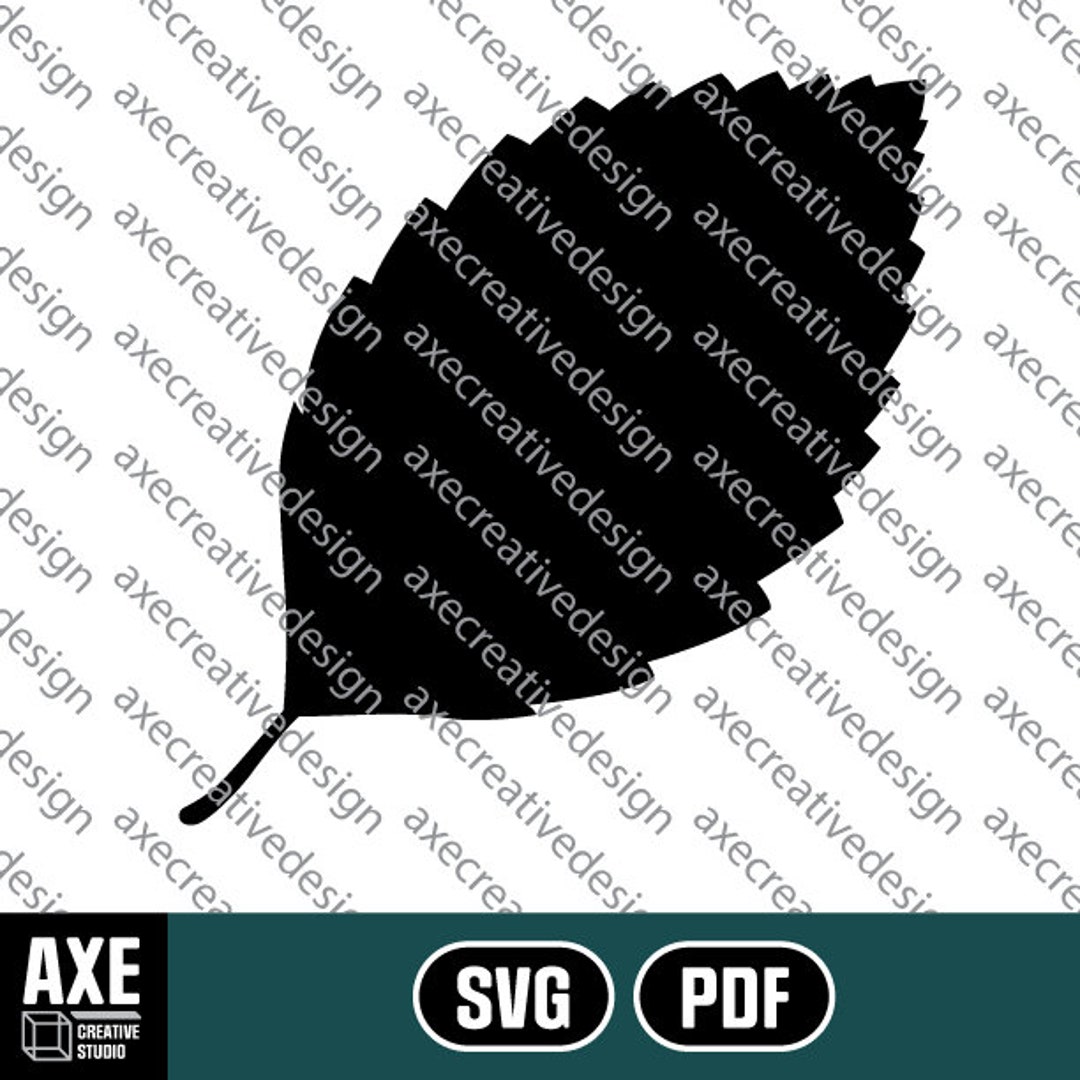 Red Alder Tree Leaf | Digital SVG Vector File | Cutting Cricut Decal ...