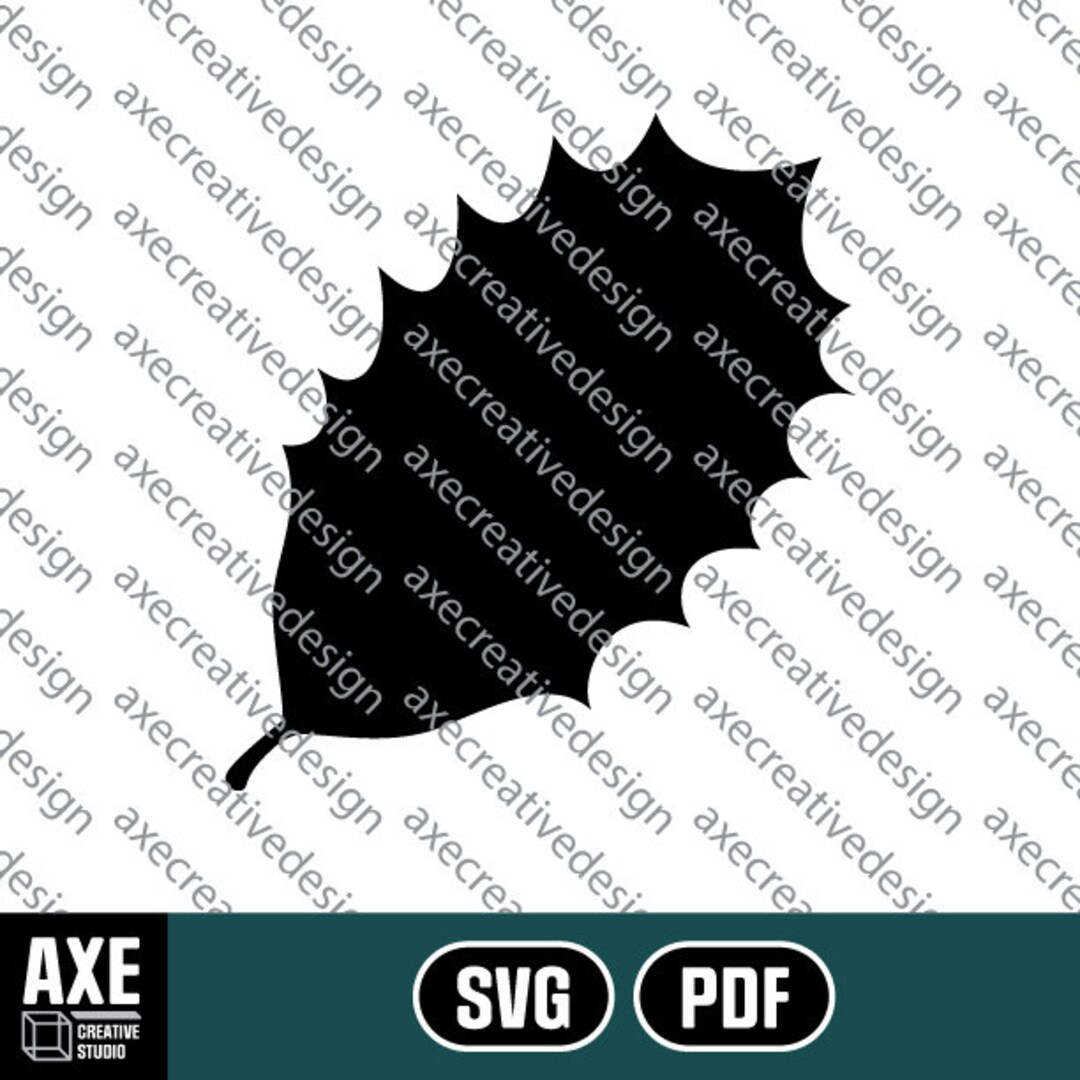 Holly Tree Leaf | Digital SVG Vector File | Cutting Cricut Decal | Fall ...