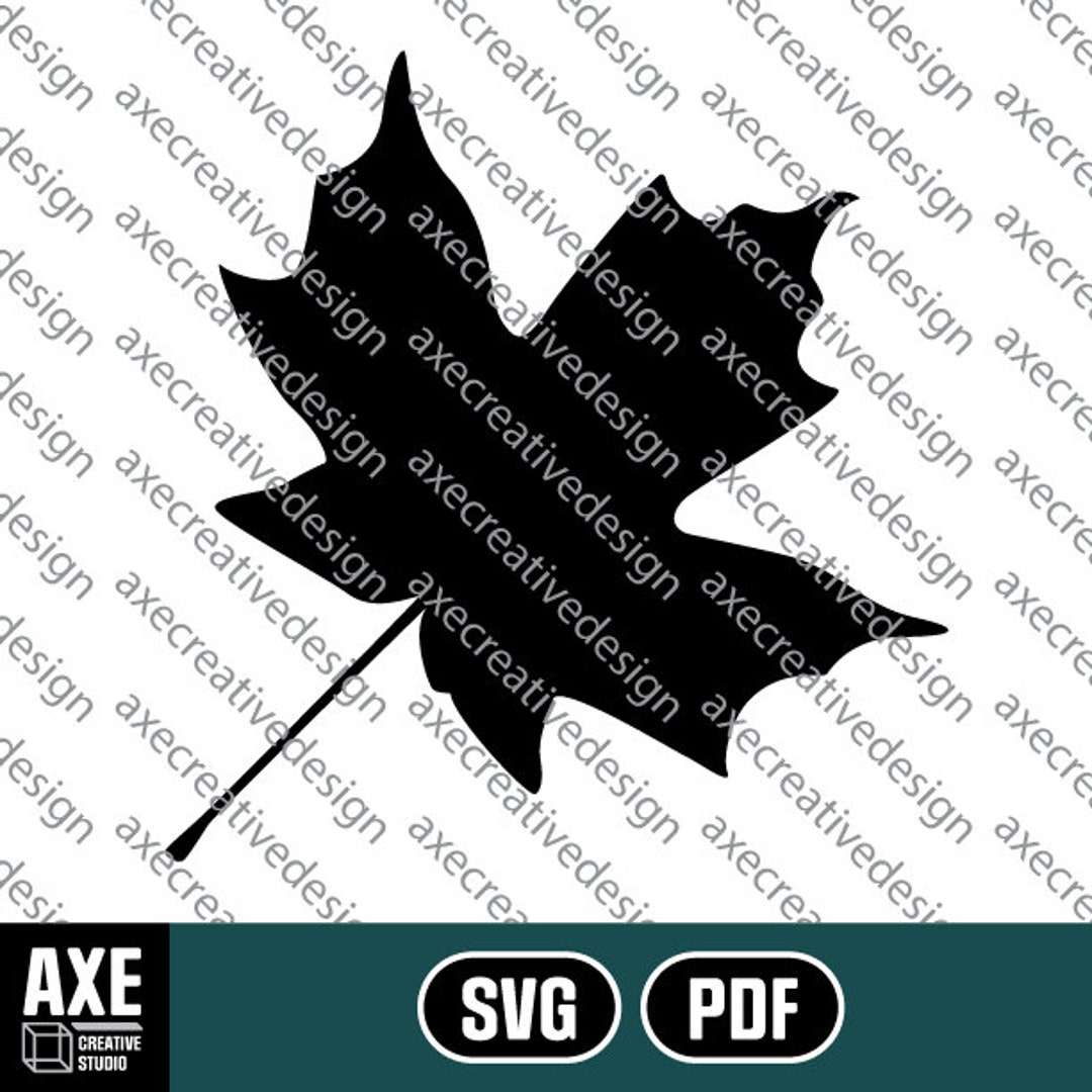 Sweet Maple Tree Leaf | Digital SVG Vector File | Cutting Cricut Decal ...