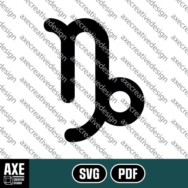 Capricorn | Digital SVG Vector File | Cutting Cricut Decal | Zodiac ...
