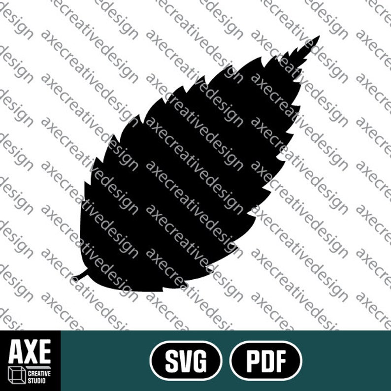 Elm Tree Leaf | Digital SVG Vector File | Cutting Cricut Decal | Fall ...