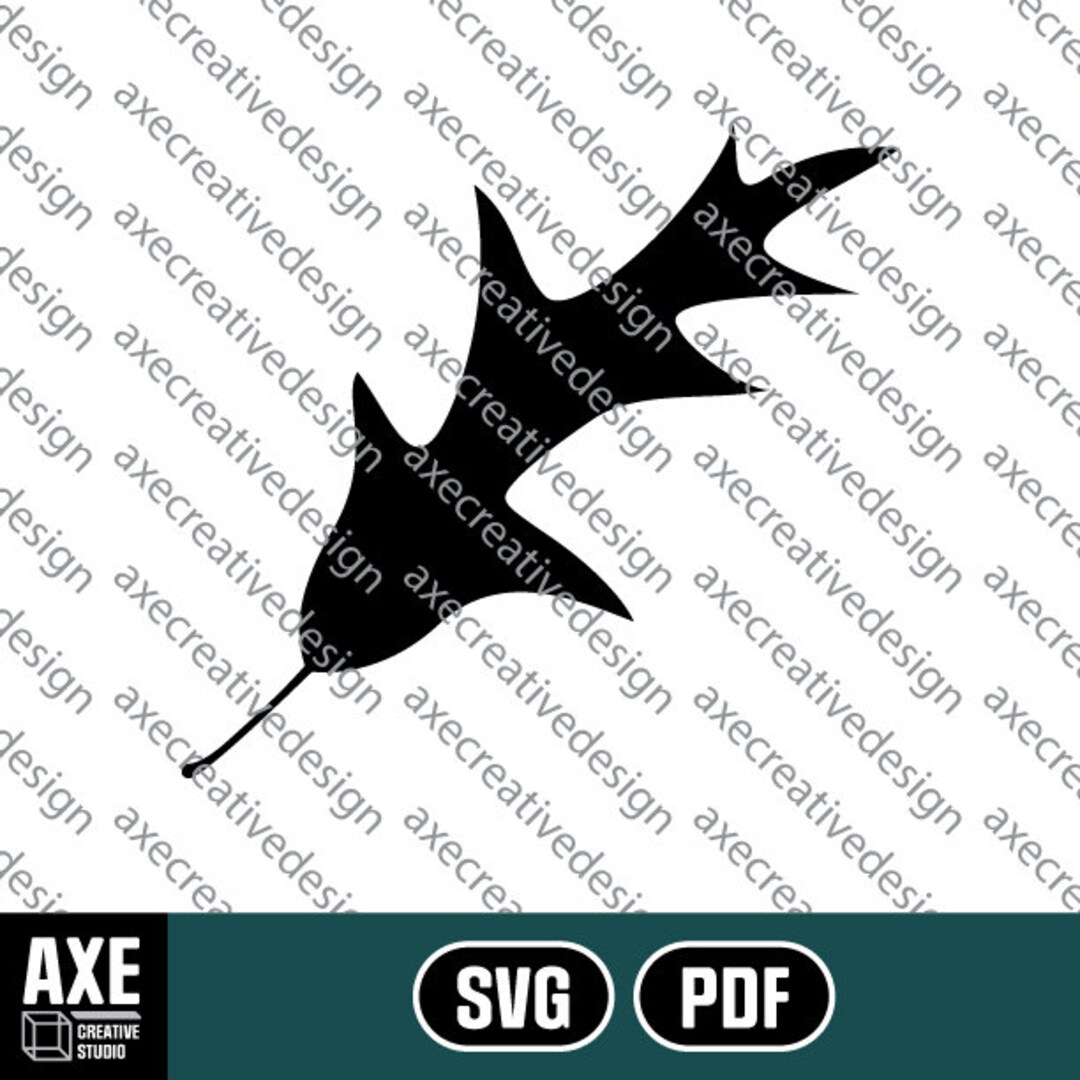 Southern Red Oak Tree Leaf | Digital SVG Vector File | Cutting Cricut ...