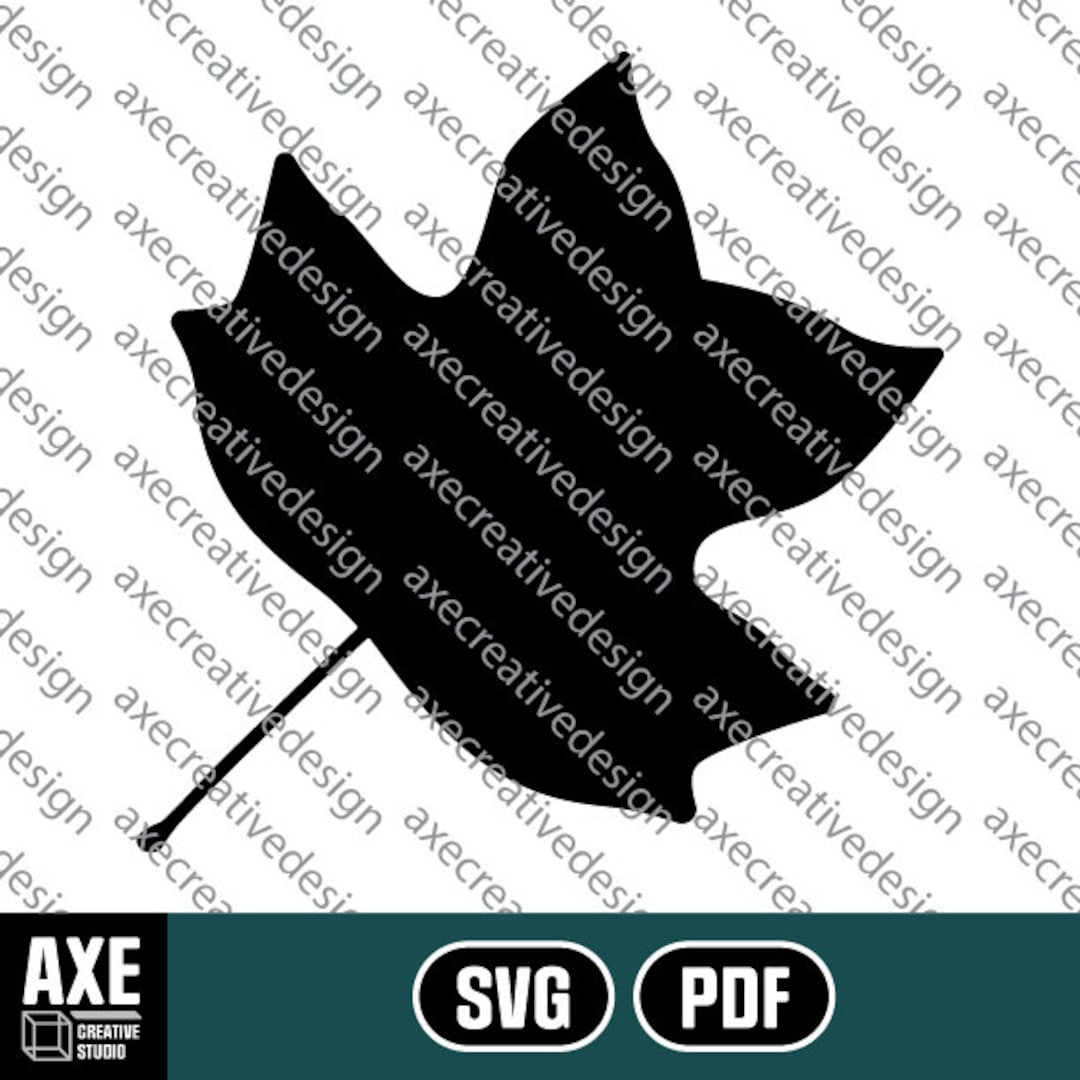 Tulip Poplar Tree Leaf | Digital SVG Vector File | Cutting Cricut Decal ...