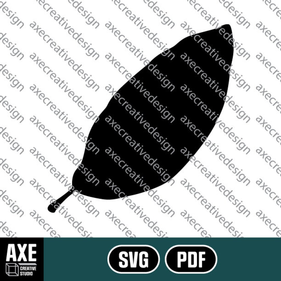 Shingle Oak Tree Leaf | Digital SVG Vector File | Cutting Cricut Decal ...