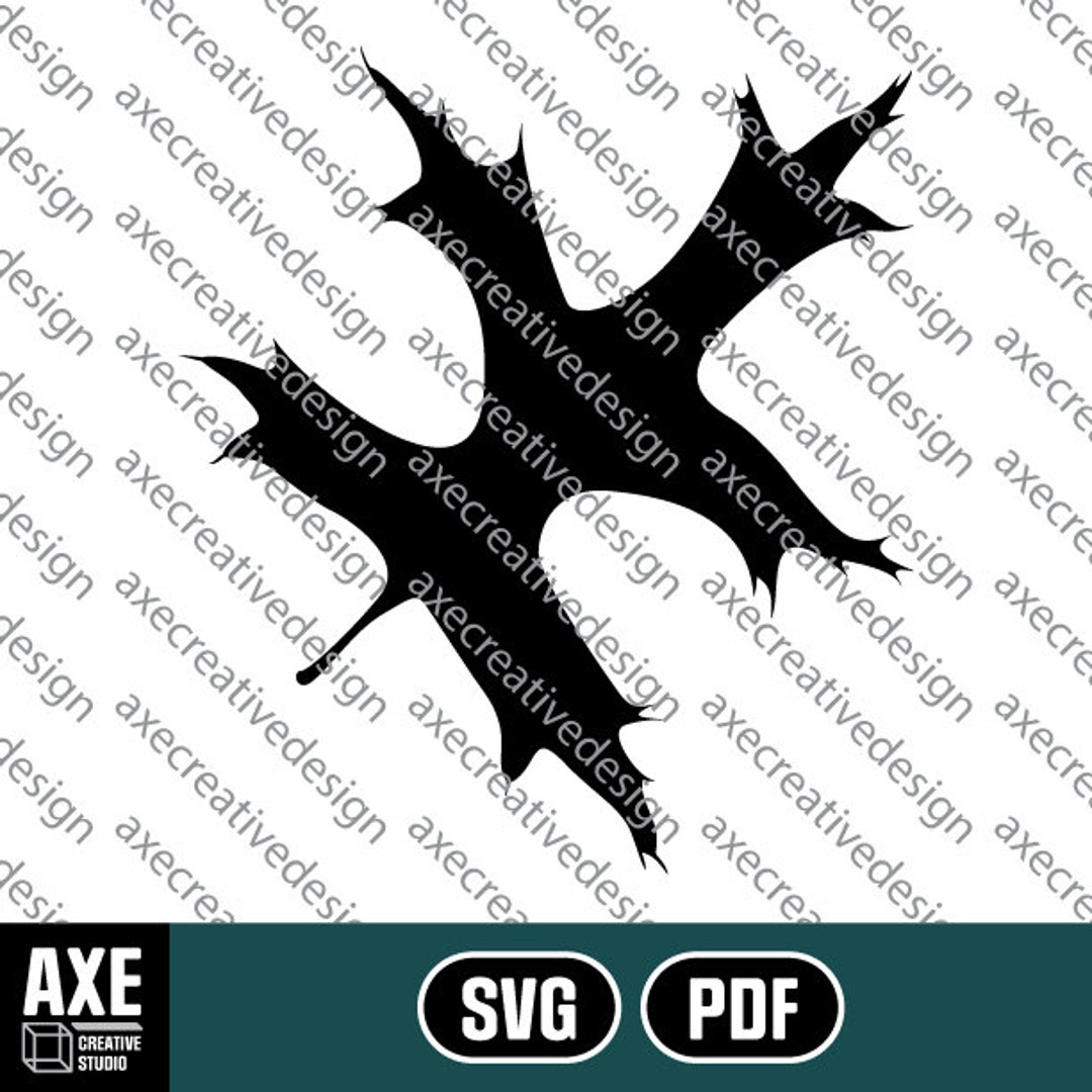 Pin Oak Tree Leaf | Digital SVG Vector File | Cutting Cricut Decal ...