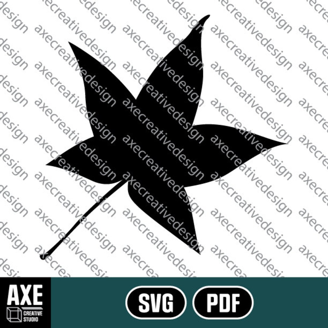 Sweetgum (gumball) Tree Leaf | Digital SVG Vector File | Cutting Cricut ...