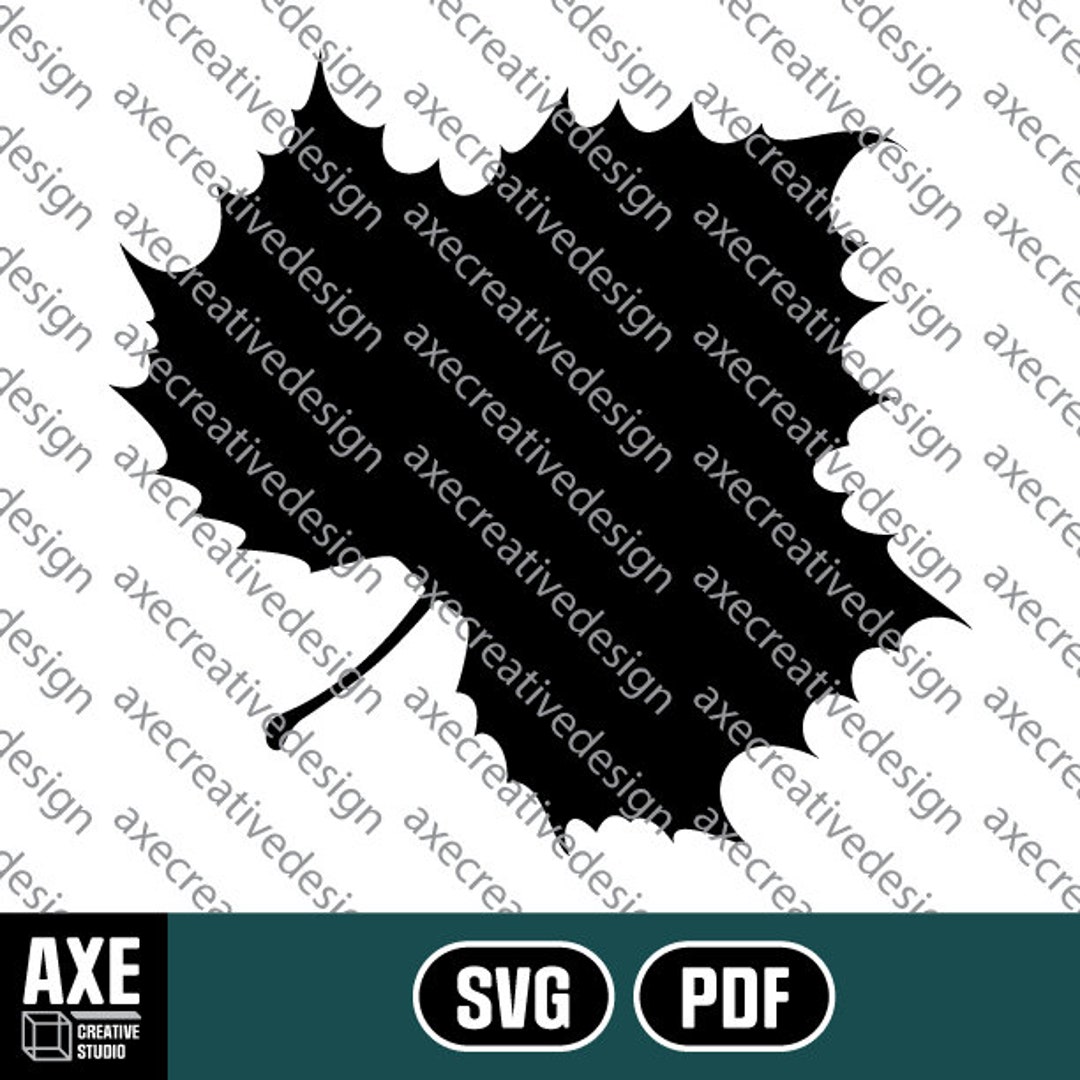 Sycamore Tree Leaf | Digital SVG Vector File | Cutting Cricut Decal ...