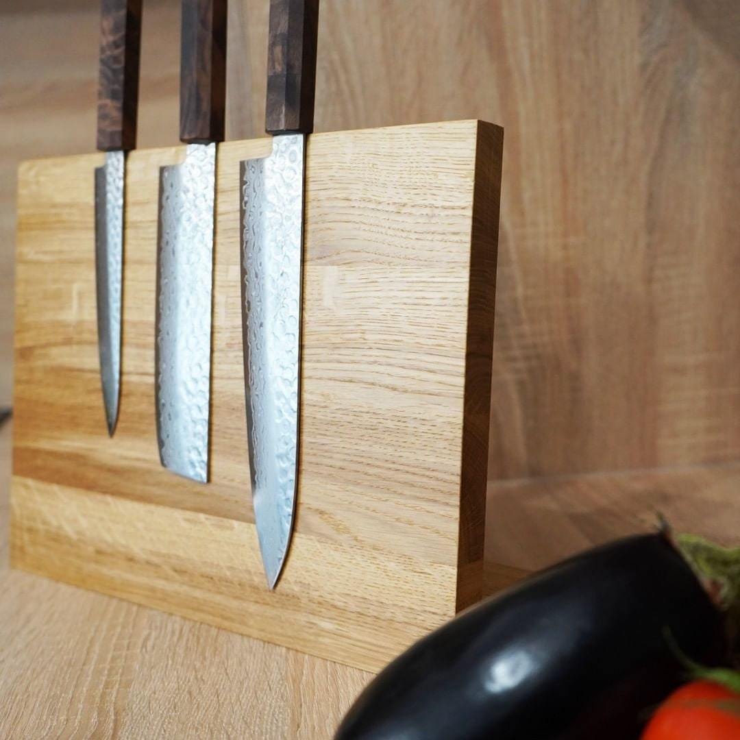 Magnetic Knife Holder Rustic Knife Rack Rustic Knife Block - Etsy