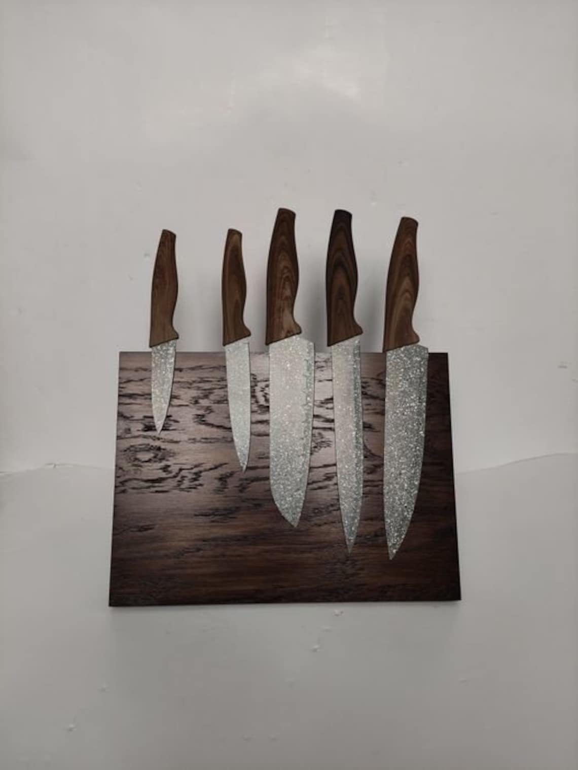 Oak Knife Stand Magnetic Knife Stand Rustic Knife Block Wooden - Etsy