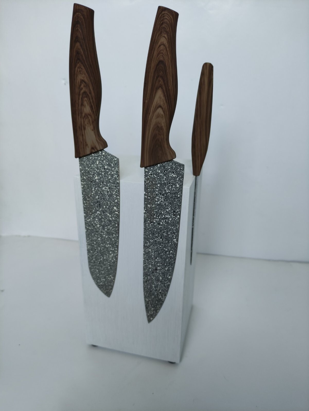 Magnetic Knife Block Wooden Knife Stand Rustic Knife Block Wood Magnet ...