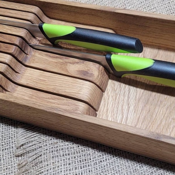 Wood Knife Rack - Etsy