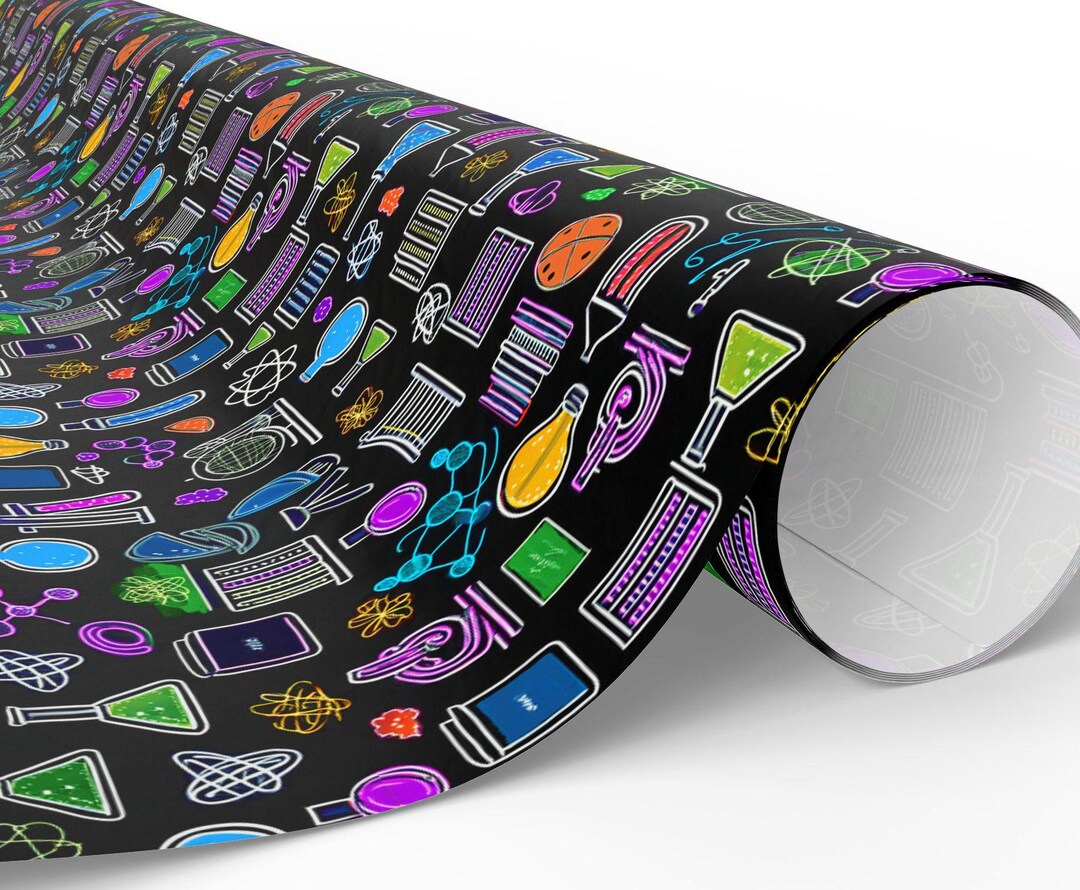 Science Wrapping Paper School Classroom Bulletin Board Decor Boys ...