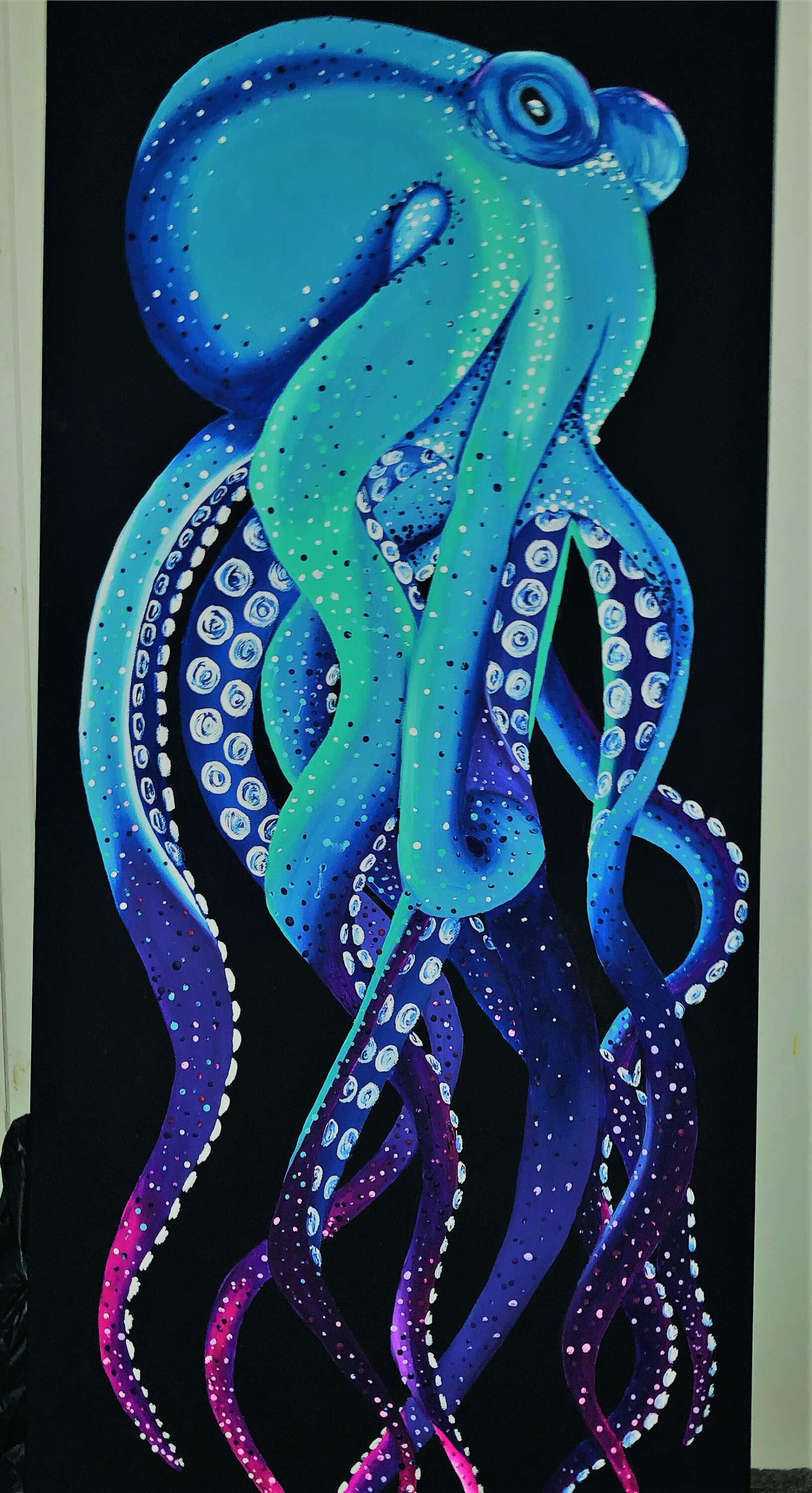 Octopus of Colors Acrylic Painting - Etsy
