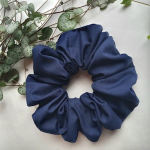Navy Blue Scrunchies, Scrunchie Bundle, Heart Scrunchie, Blue Gingham ...